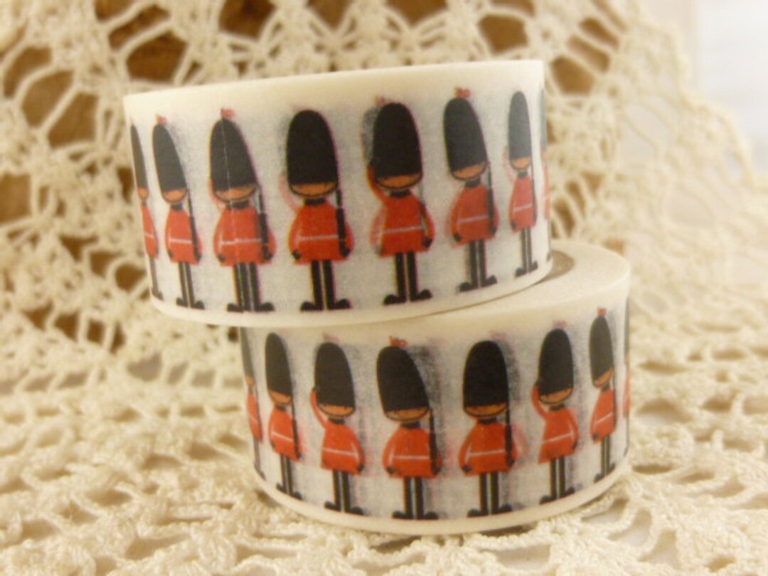 Washi Tape Royal Guard, Tin Soldier Washi Tape, Full Roll - 2098 - Etsy