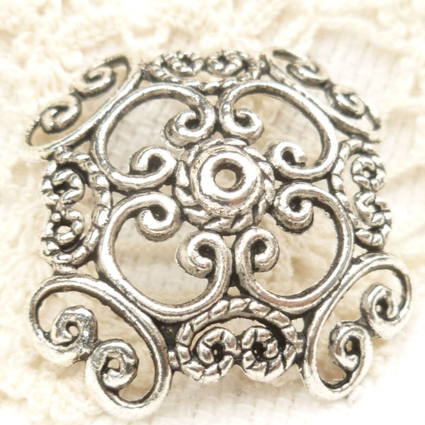 Filigree Bead Caps - Etsy