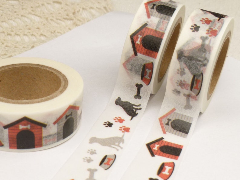 Washi Tape Dog Lover Washi Tape Dog House Pet Lover | Etsy