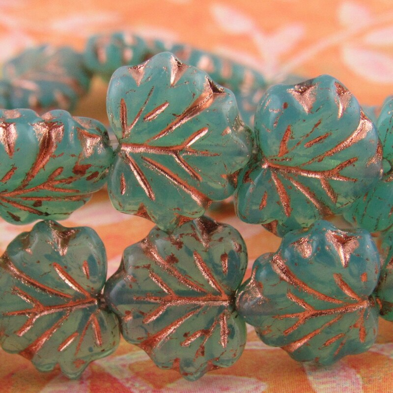 Leaf Beads - Etsy