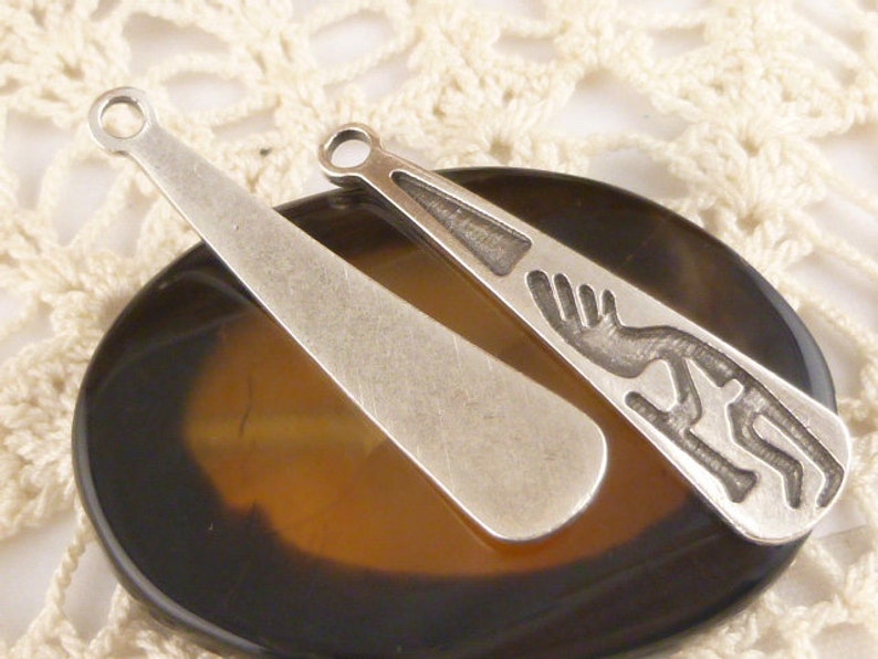 Pair of Kokopelli Fertility Charm Pendant, Agriculture, Southwestern ...