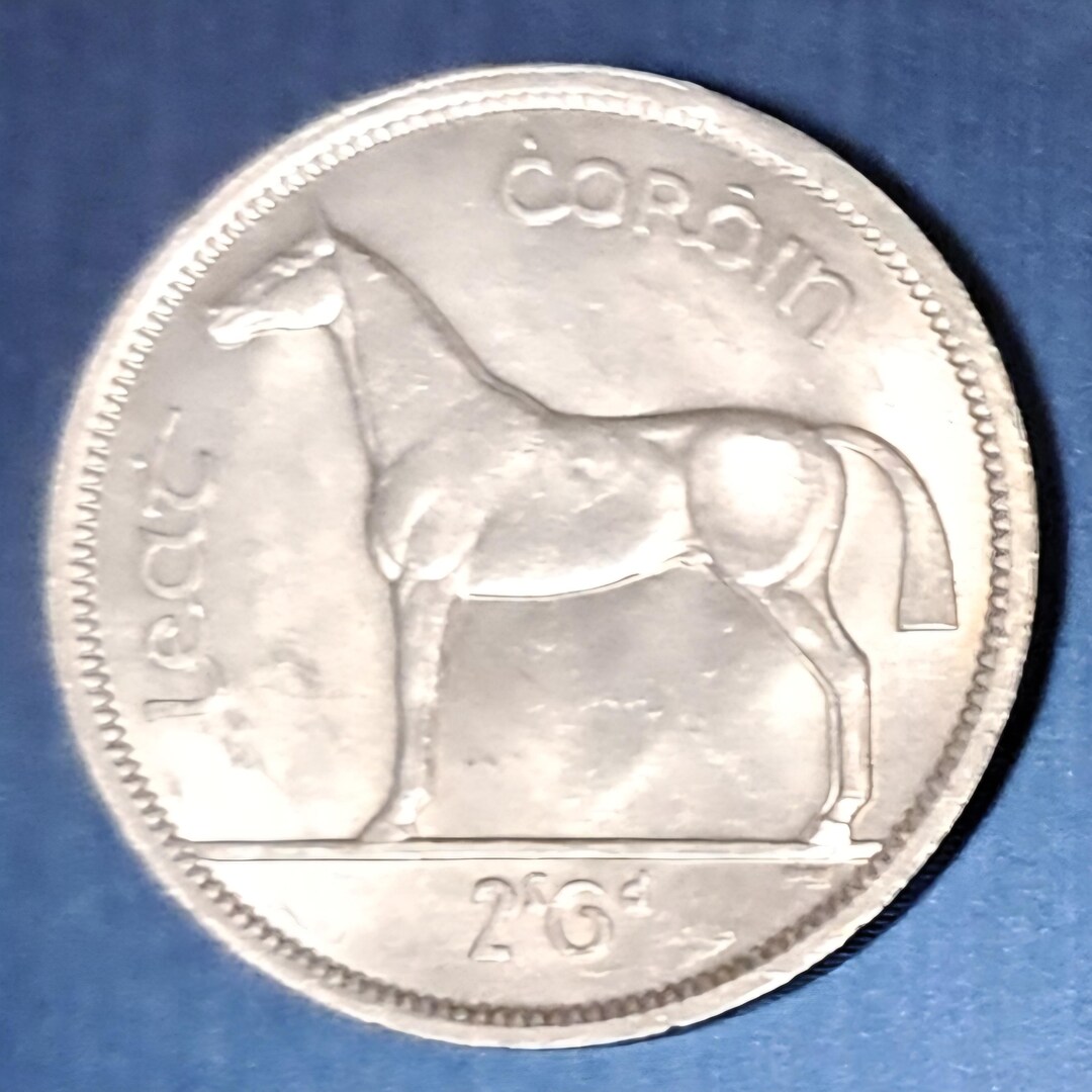 1967 Irish Half Crown, - UNC - Great Coin, Lower Mintage - 1967 1/2 ...