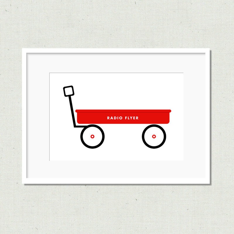 Red Wagon - Etsy