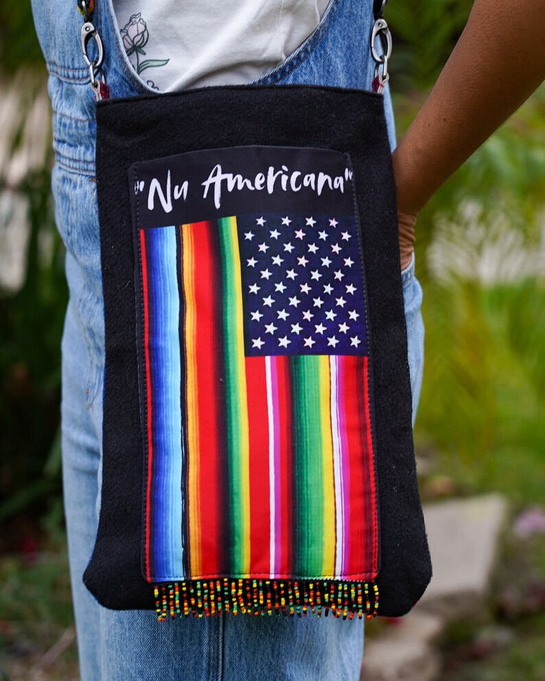 Nu-americana Art Graphic Low Hung Carrier Featuring a Mexican-american ...