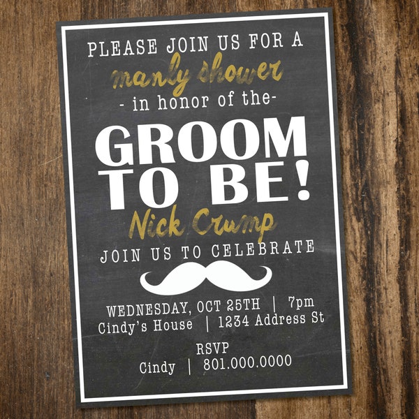 Groom to Be Invitation - Etsy