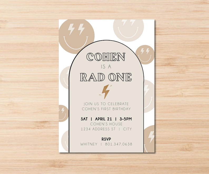 Invitación de cumpleaños de RAD UNO - Etsy México