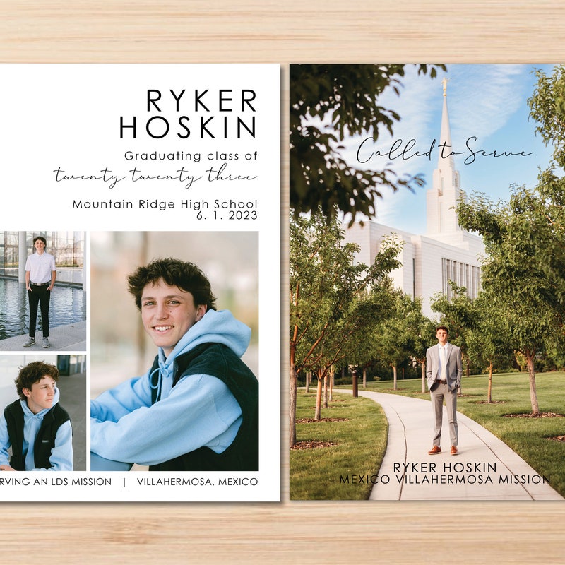 Double Sided Graduation Announcements - Etsy