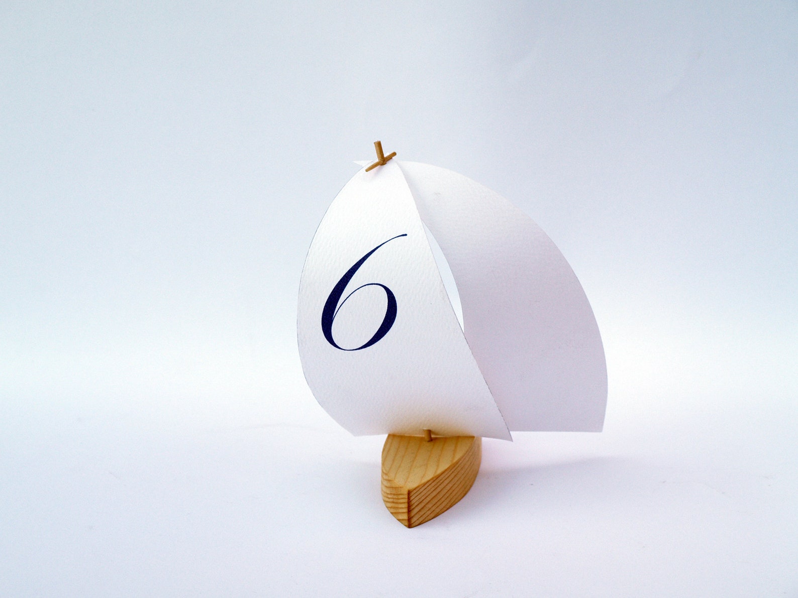Set of 6 Sailboats With Numbers on Sails - Etsy