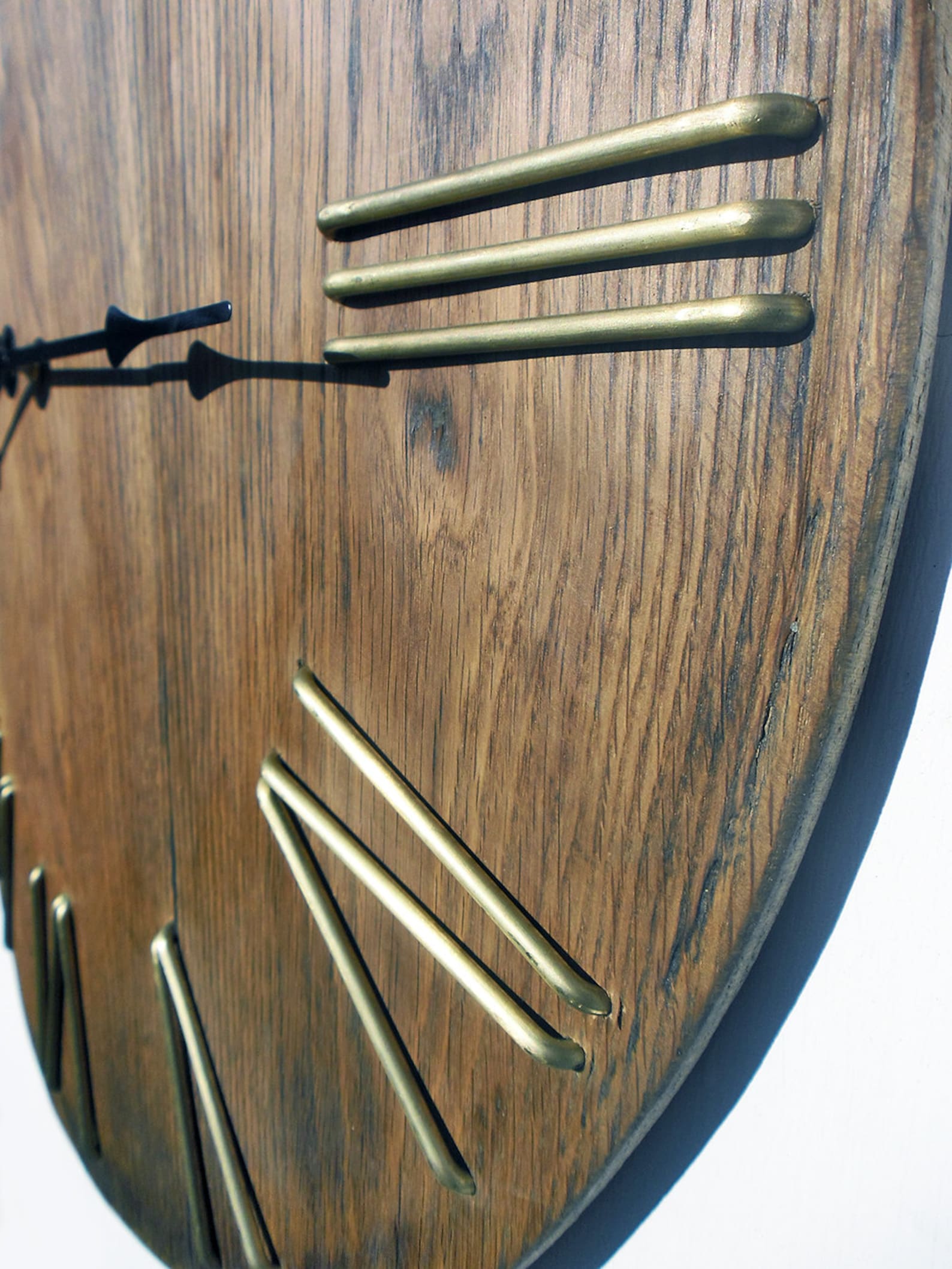 21'' large rustic wall clock unique big wall clock | Etsy