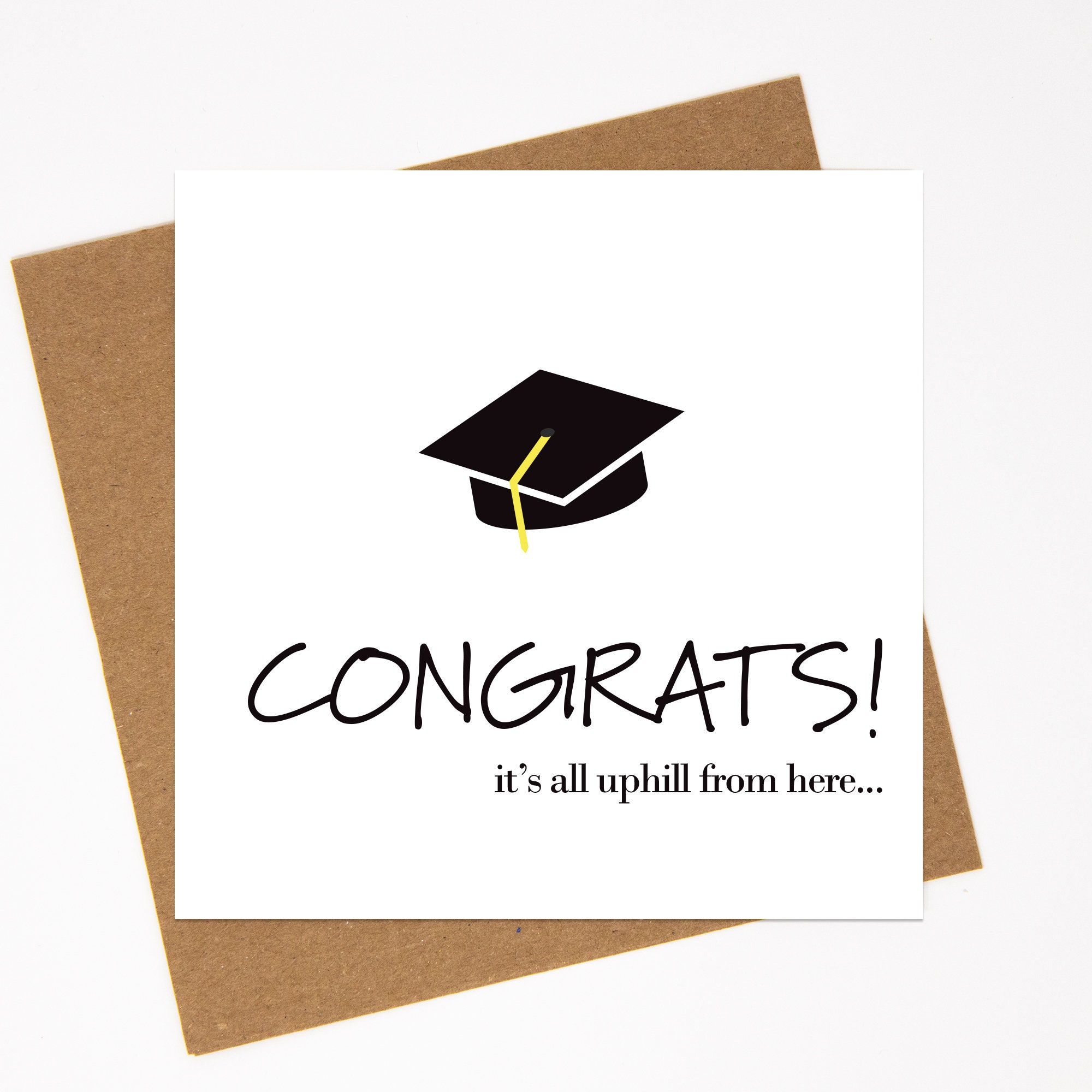 Funny Grad Card, Congrats Grad, Funny Graduation Card - Etsy