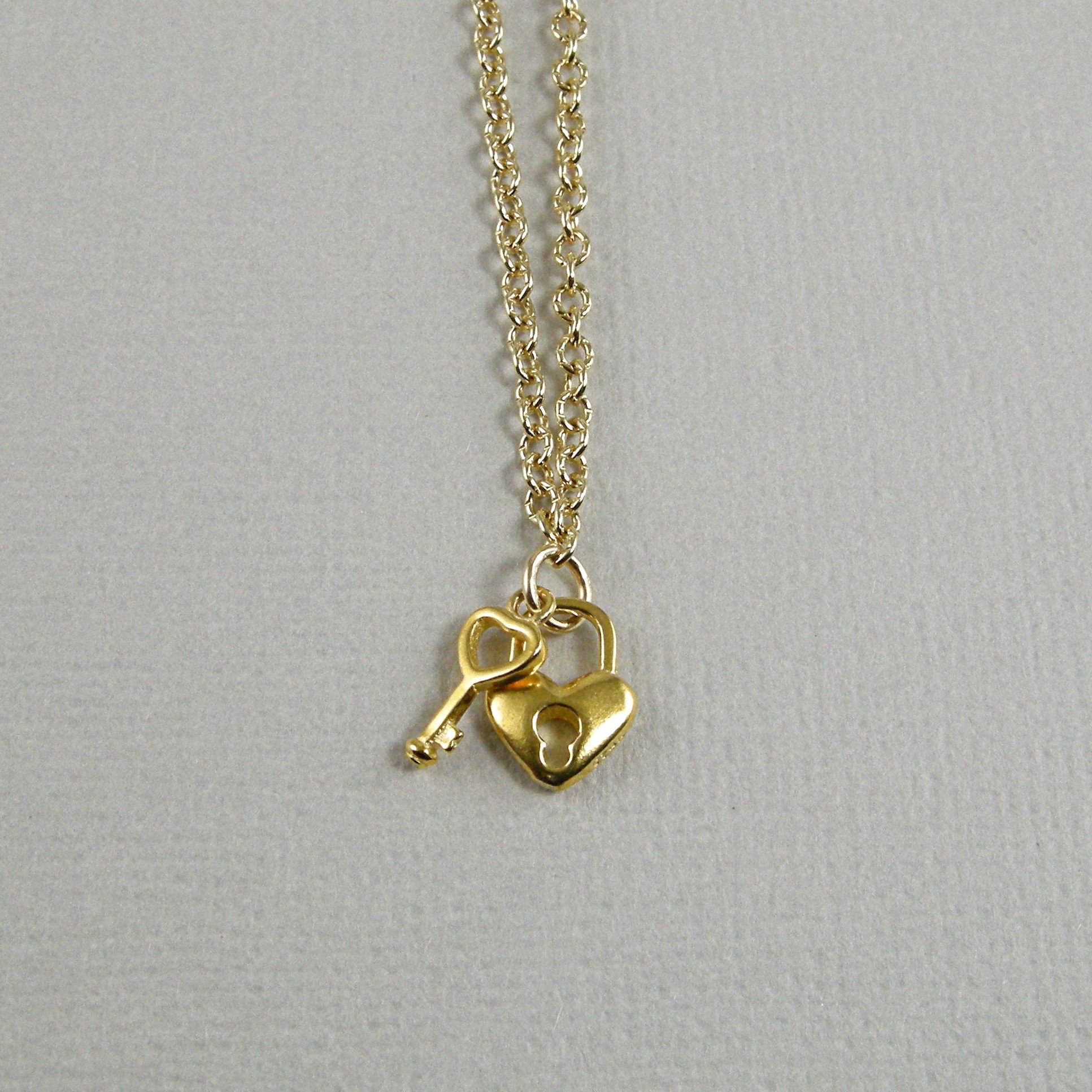 Dainty Gold Heart Lock and Key Anklet, Gold Anklets for Women - Etsy