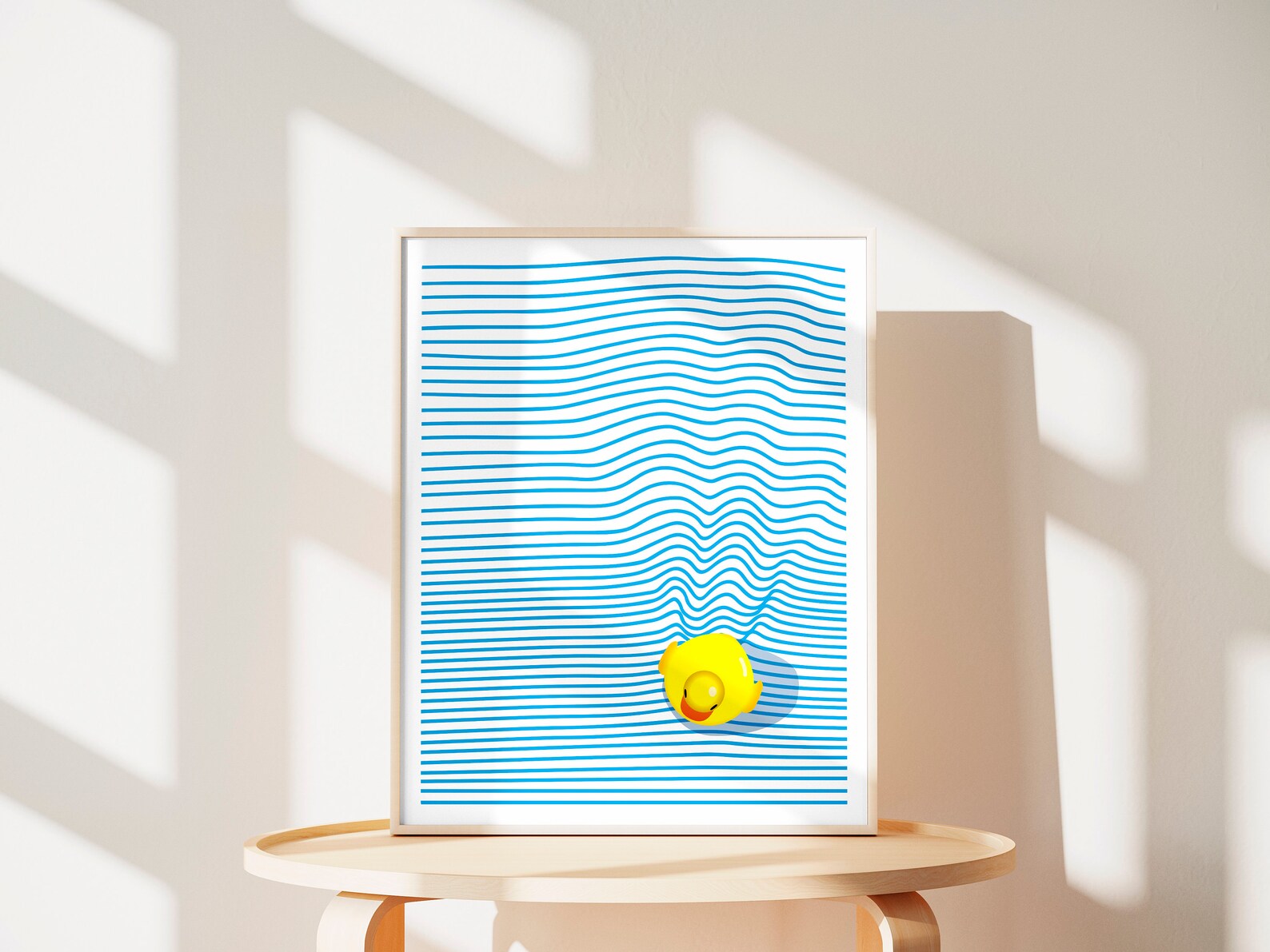 Rubber Ducky Minimalist Art Print - 8x10, 11x14 Inches - Bathroom ...