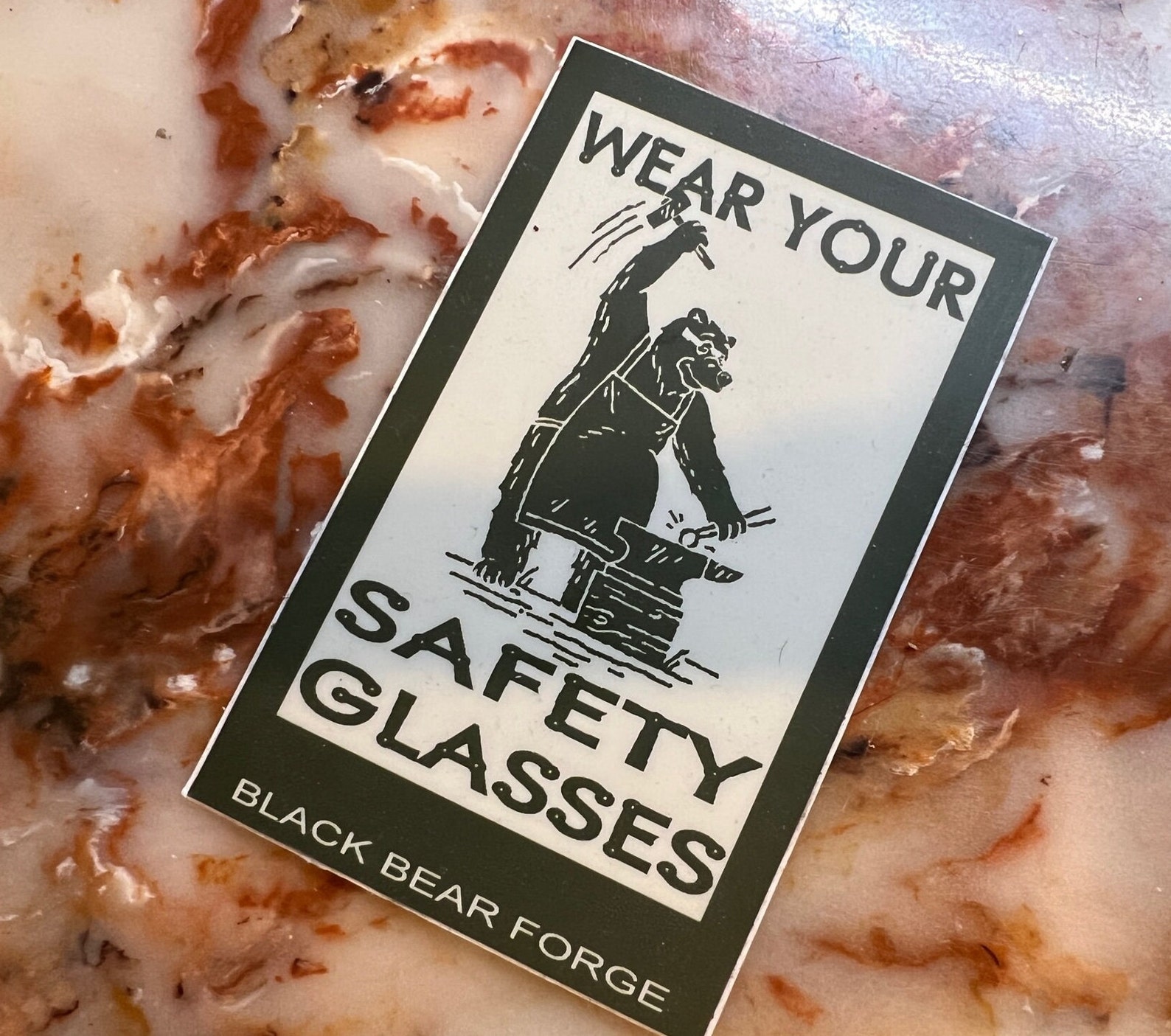 Black Bear Forge Sticker - Etsy