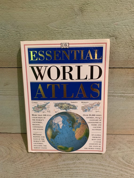 Essential World Atlas Maps State Maps Map Art Supply 100 | Etsy