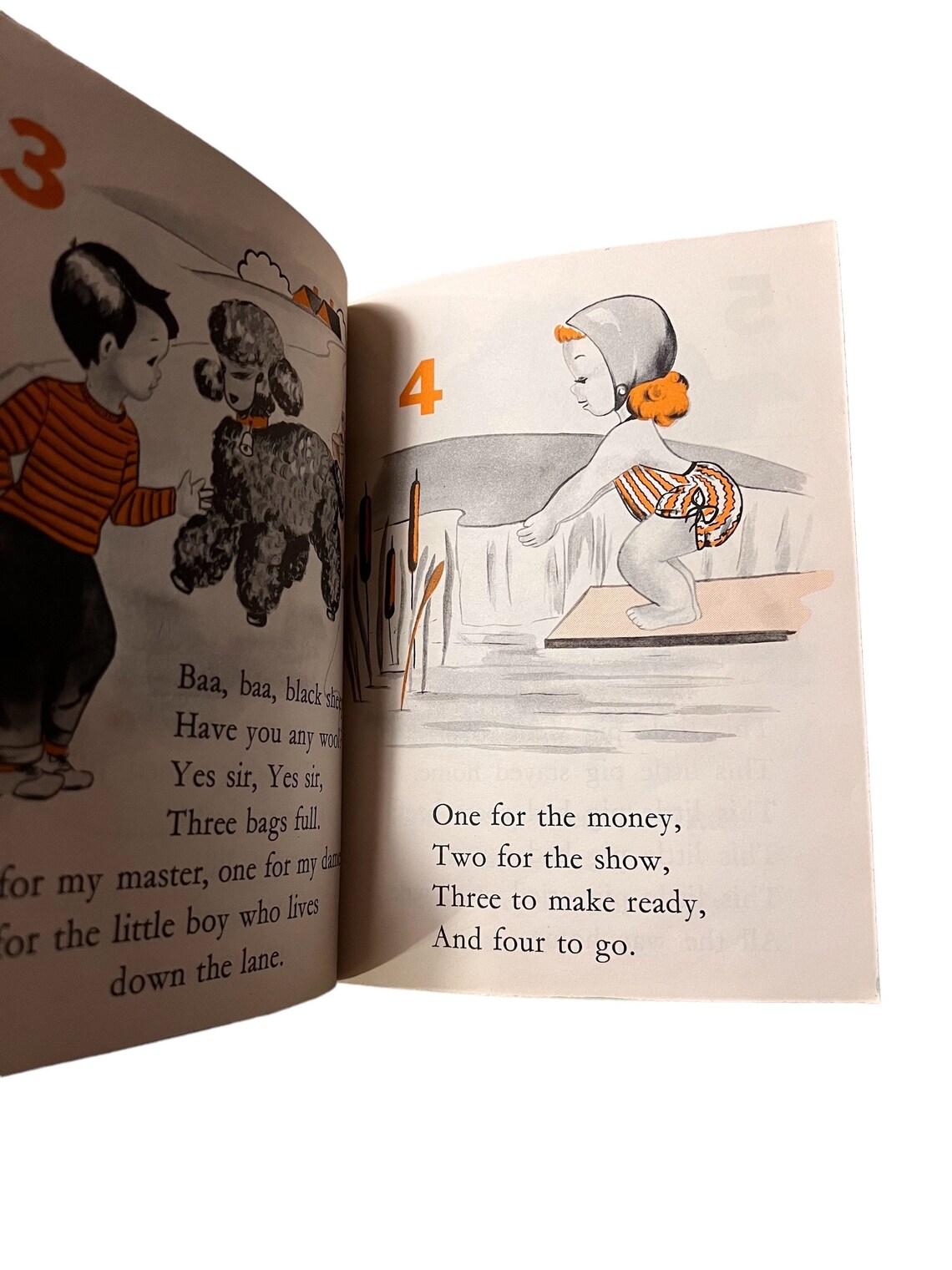 Three, Four Shut the Door A Bonnie Book, Vintage Counting Rhymes Book ...