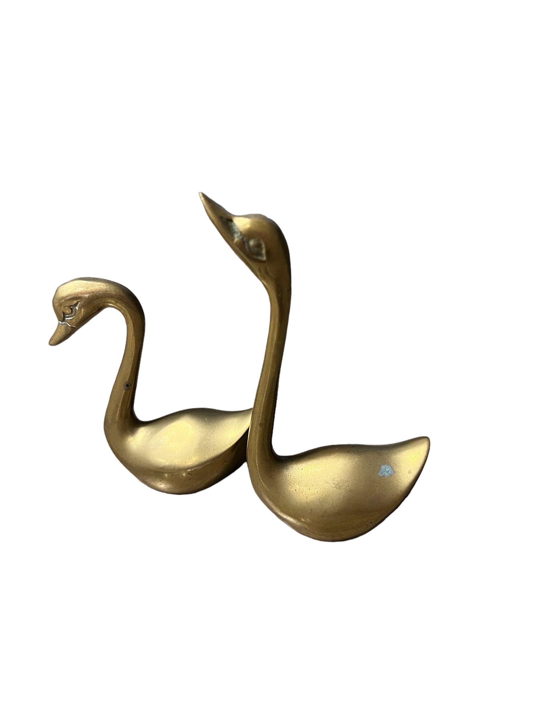 Vintage Brass Bell, Guardian Angel Bell, Brass Harp, Brass Set of Ducks ...