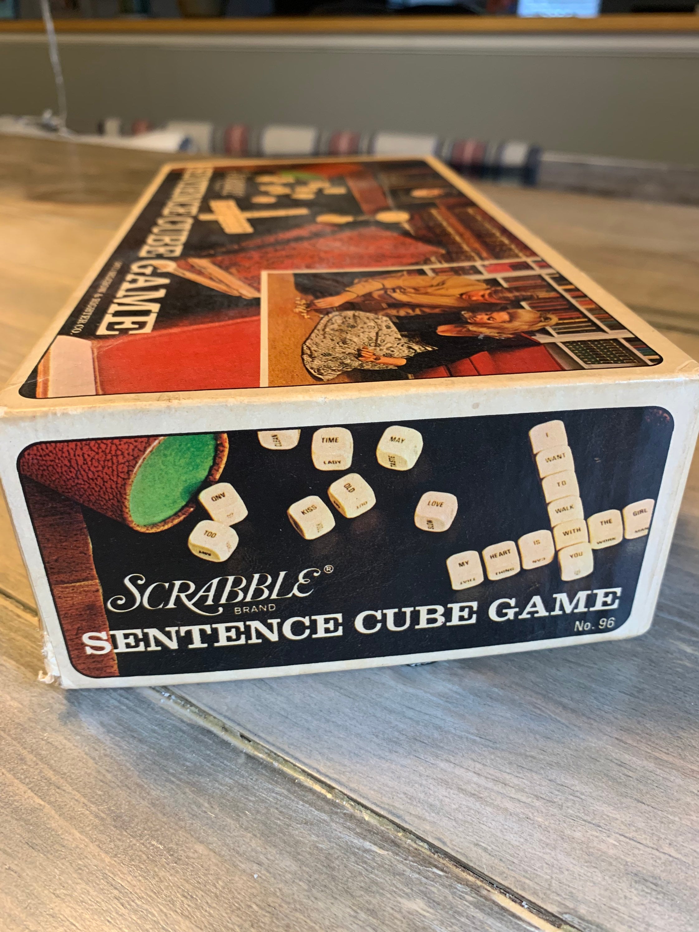 Vintage 1971 Sentence Cube Game Scrabble Game Retro Board Game - Etsy