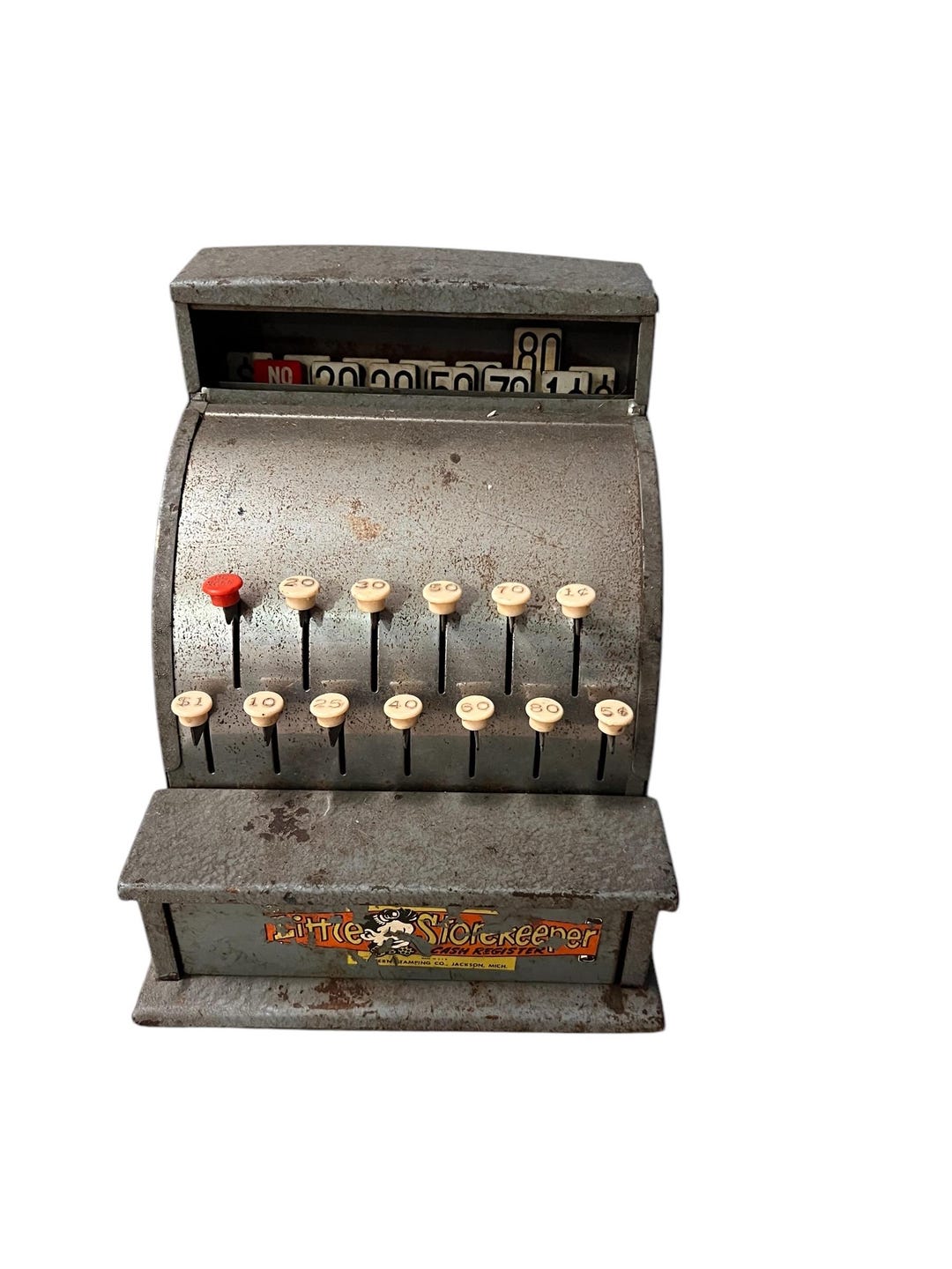 Vintage 1940's Toy Cash Register, Little Storekeeper Tom Thumb Cash ...