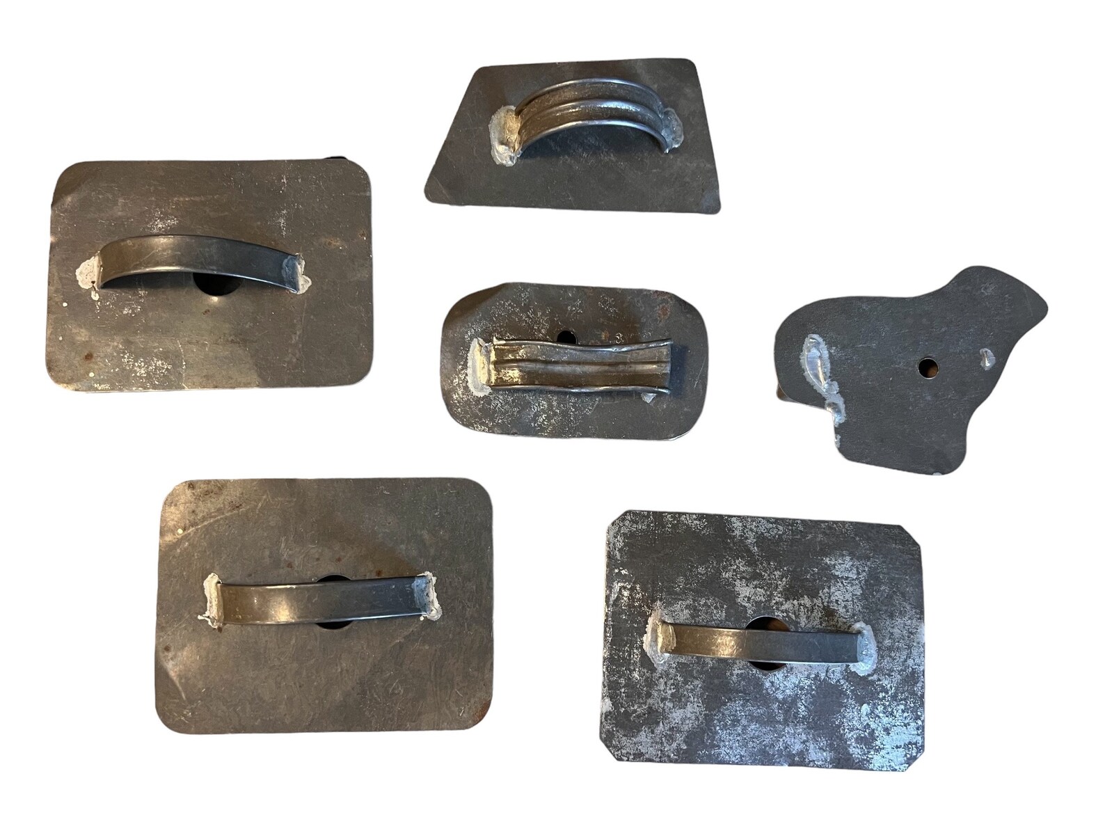 Antique Tin Metal Cookie Cutters, Soldered/welded Handles, Metal Cookie ...