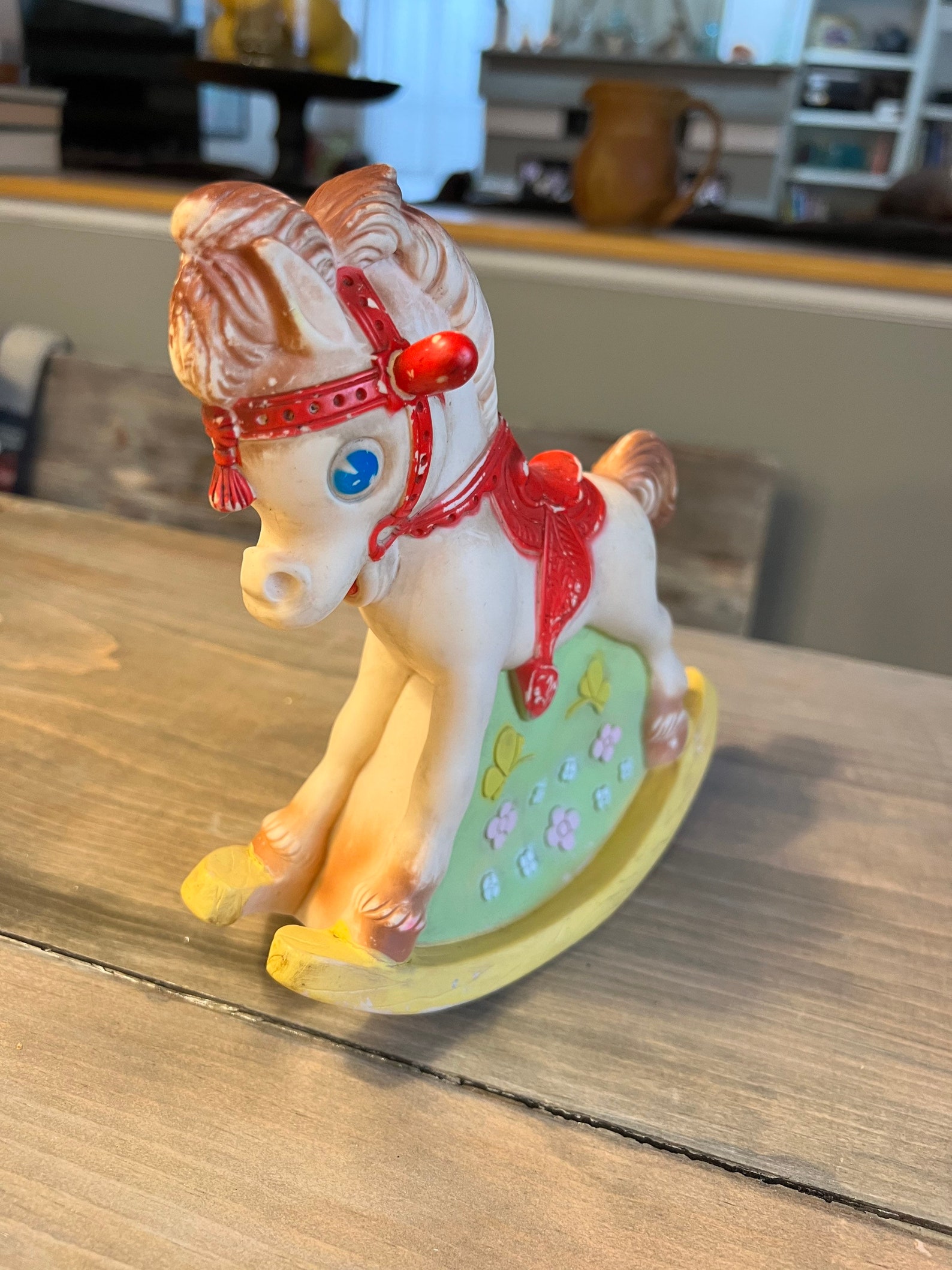 Vintage Rubber Rocking Horse Made in Japan Made by WAI - Etsy