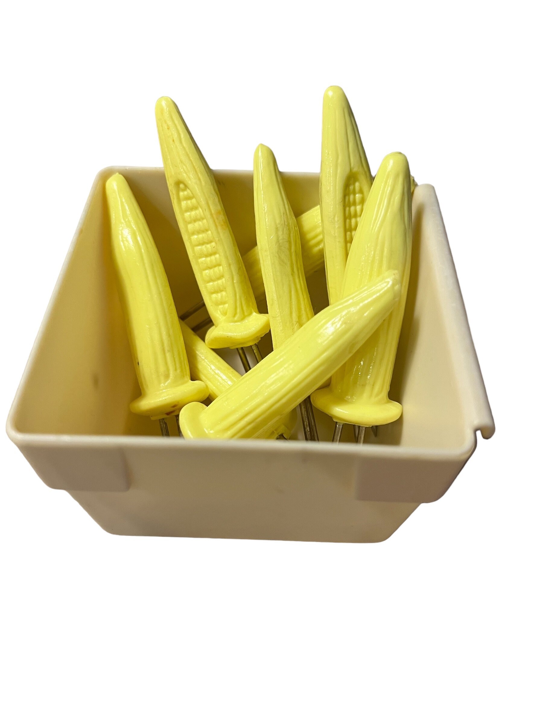 Vintage Yellow Corn on the Cobb Corn Holders, Set of 8 - Etsy