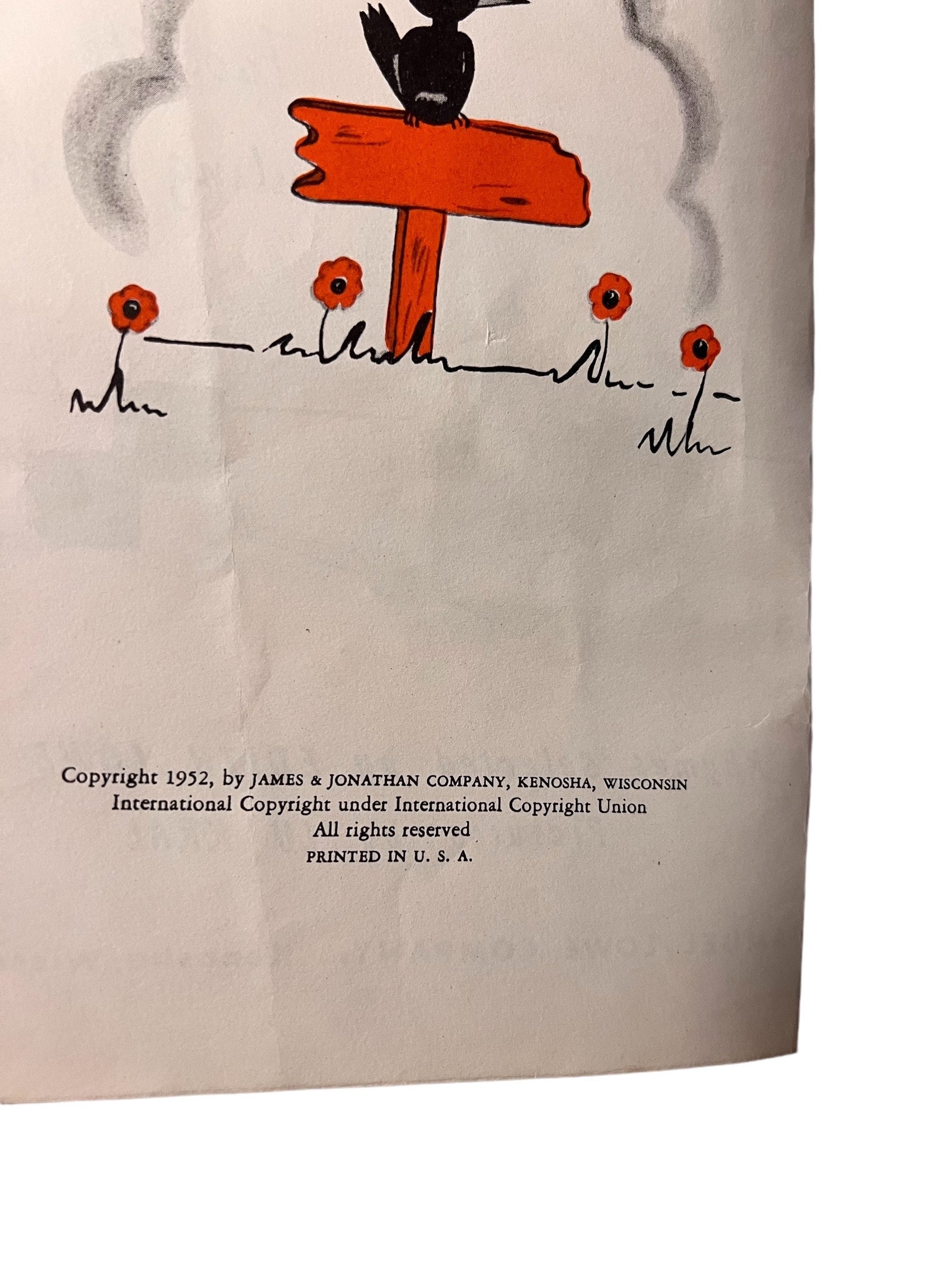 Three, Four Shut the Door A Bonnie Book, Vintage Counting Rhymes Book ...