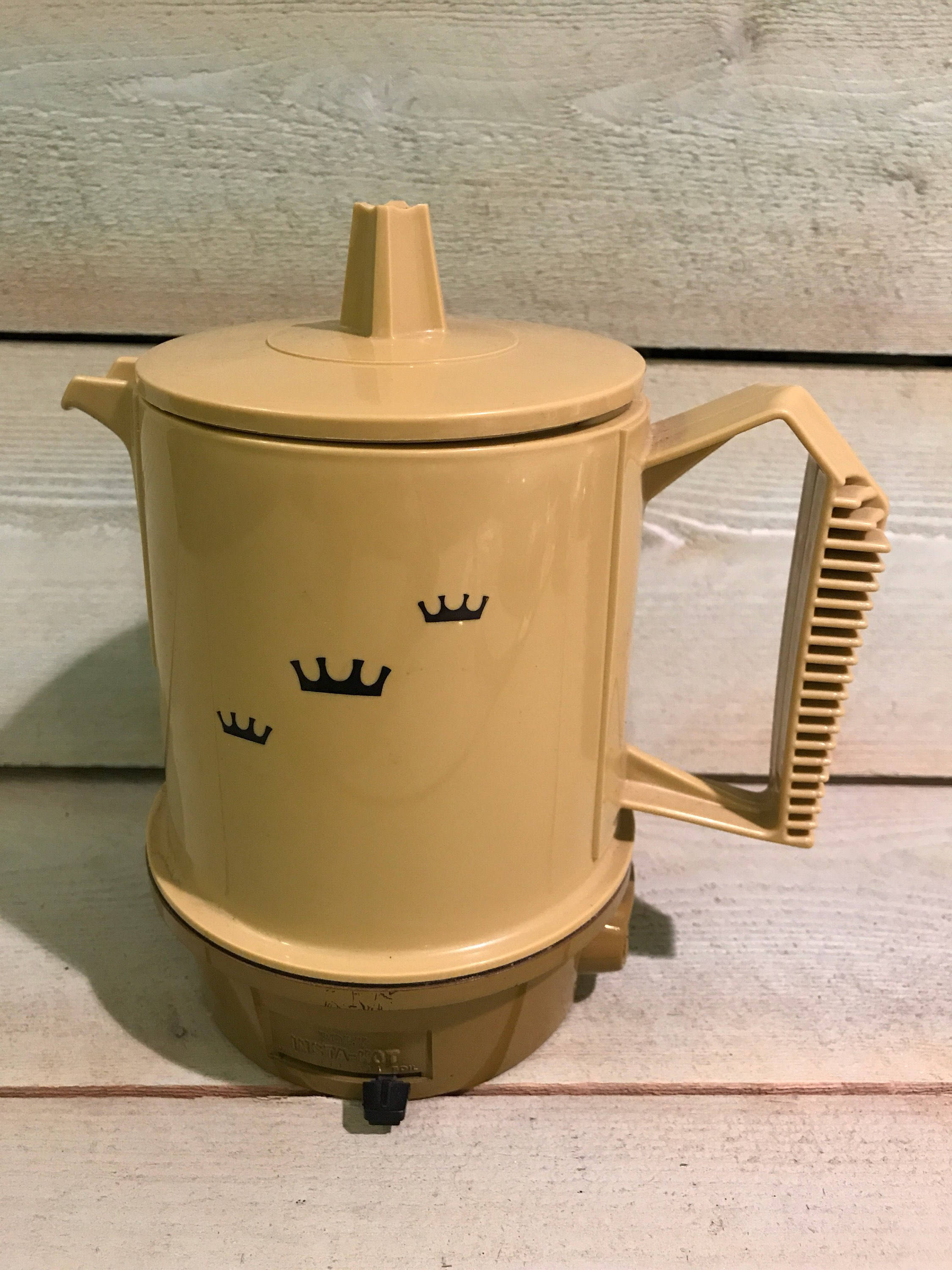 Vintage Regal Coffee Pot 5 Cup Automatic Insta Hot Gold and Crown ...