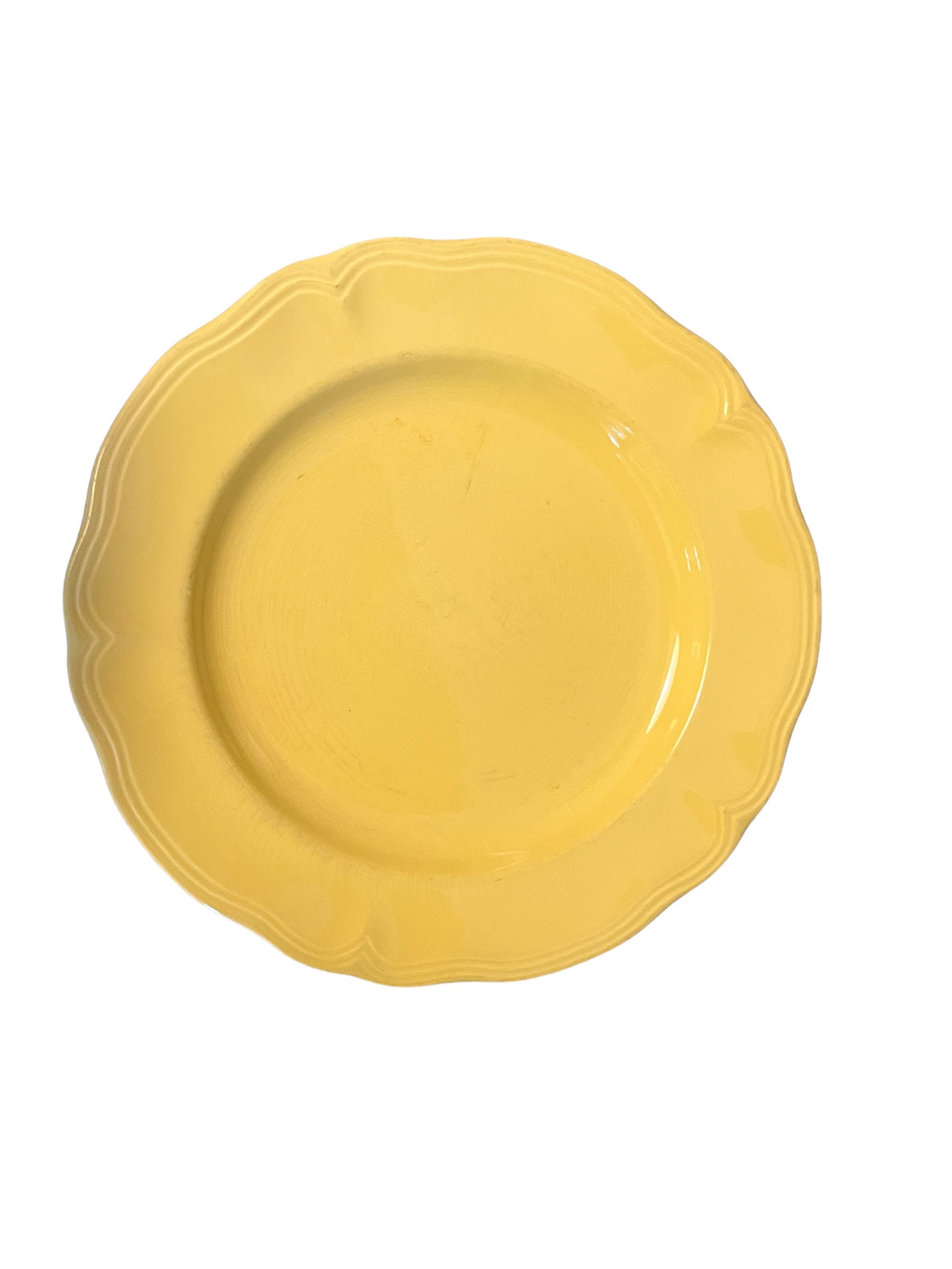 Ironstone Vintage Buttercup Federalist Ironstone Yellow Plate | Made in ...