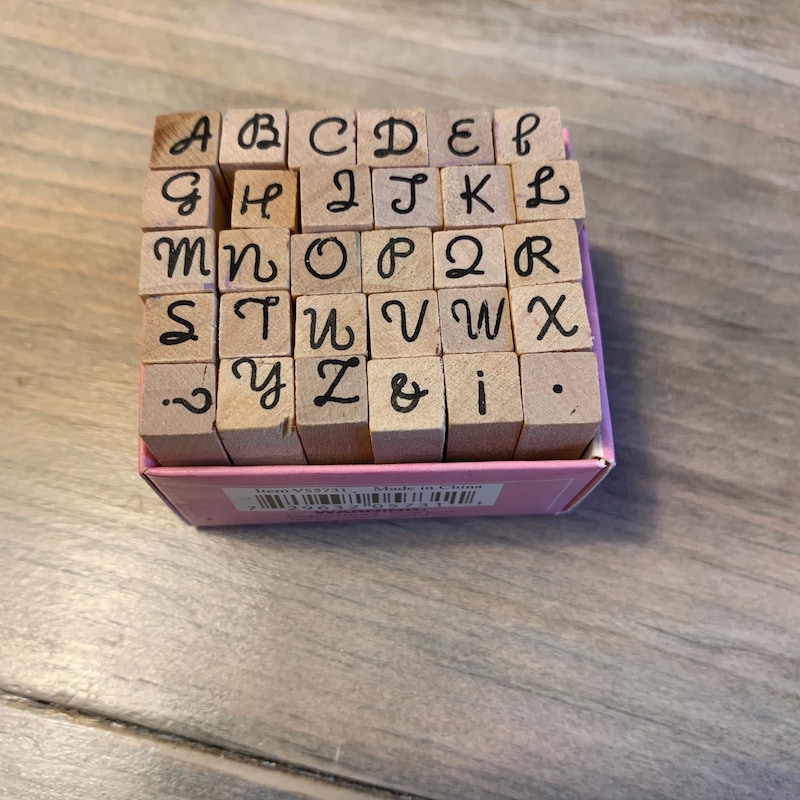 Wooden Alphabet Stamps - Etsy