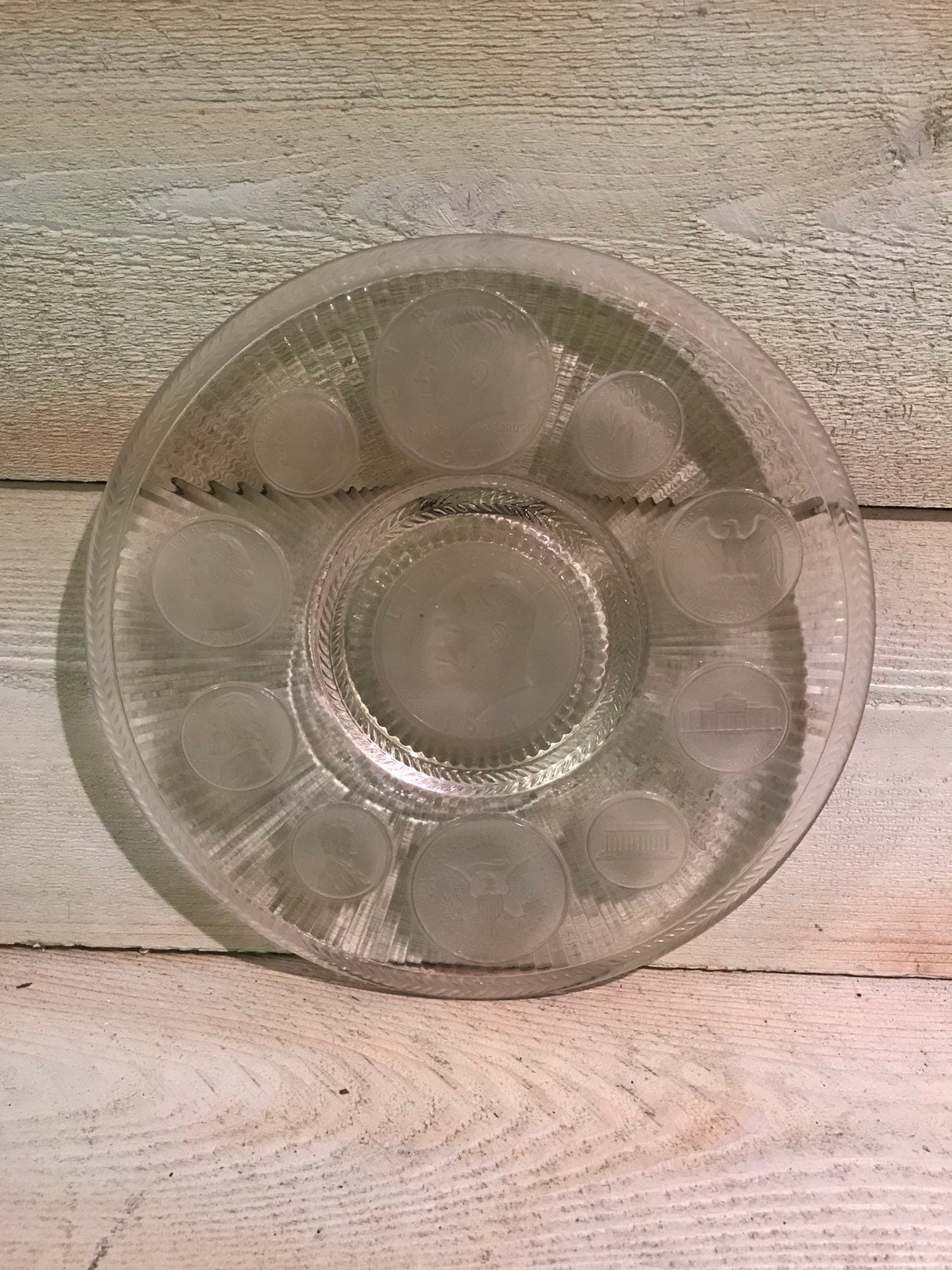 Liberty Glass Plate Imperial Glass Crystal Coins Series Plate - Etsy