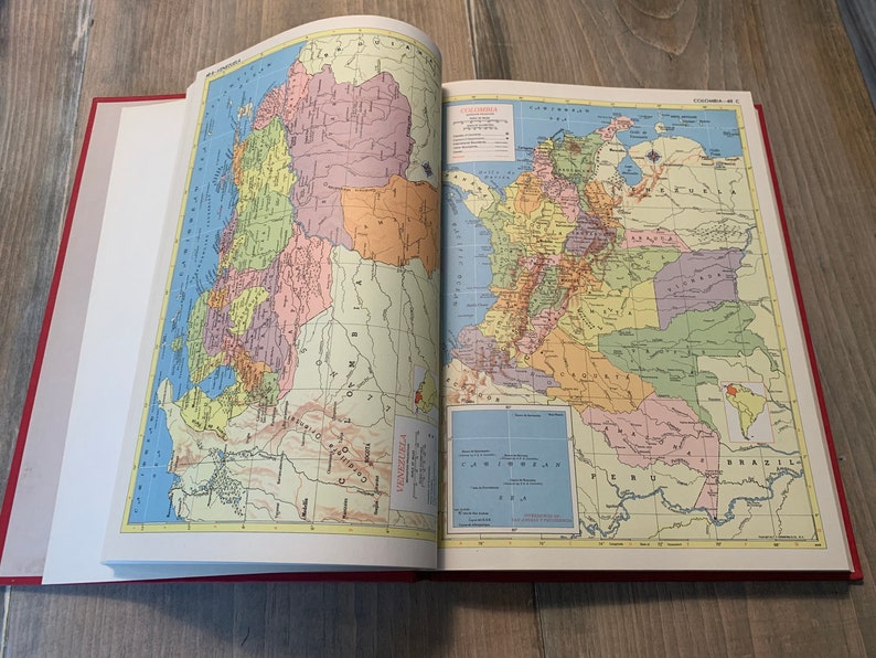 Essential World Atlas Maps State Maps Map Art Supply 100 - Etsy