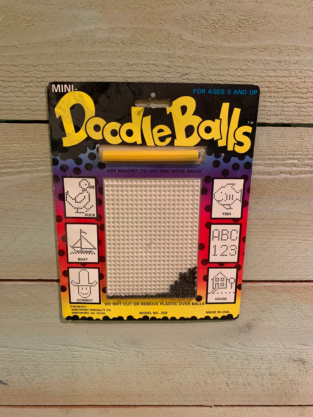 Vintage Magnetic Mini Doodle Balls Model No 258 Made in USA, Vintage ...
