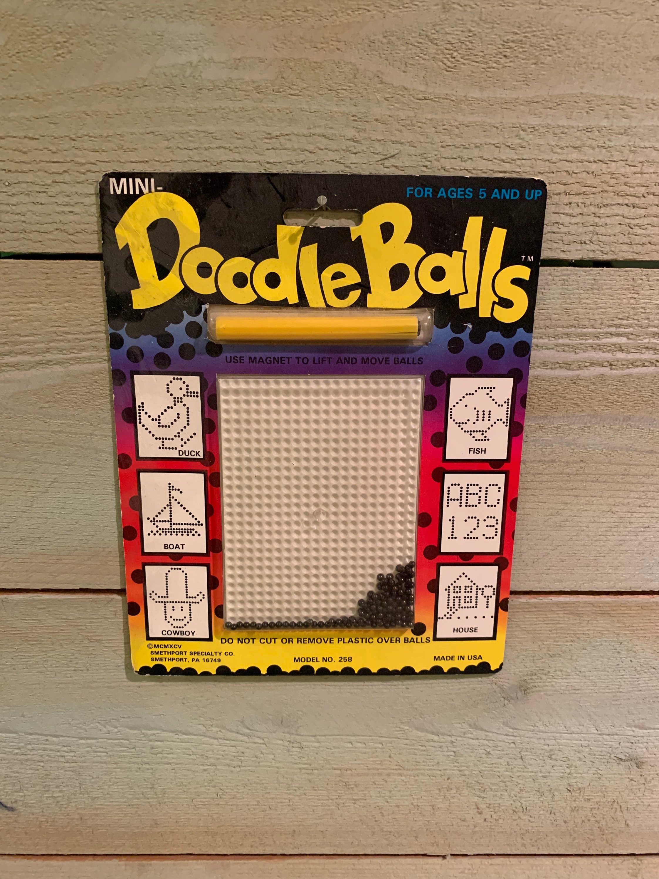Vintage Magnetic Mini Doodle Balls Model No 258 Made in USA, Vintage ...
