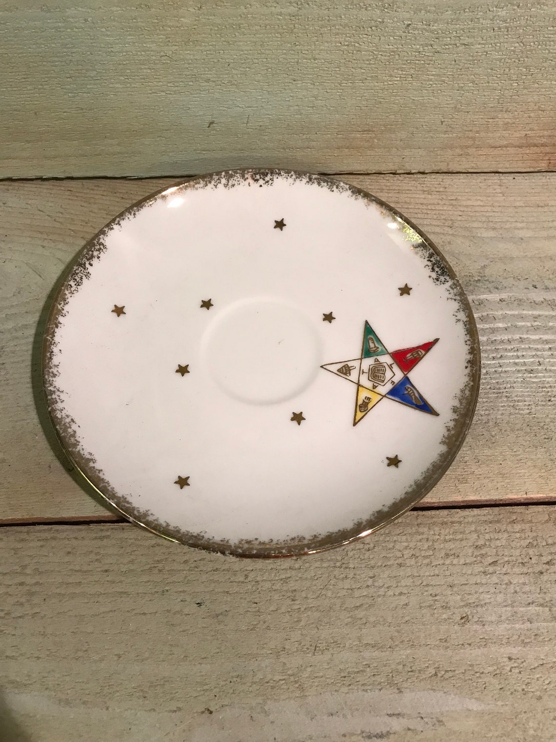 Eastern Star Tea Cup and Saucer Vintage Masonic Marked C 73 | Etsy