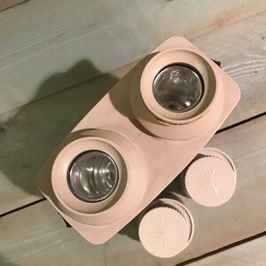 Vintage Double Thermos Twin Thermos, Hot and Cil Thermos With Strap by ...