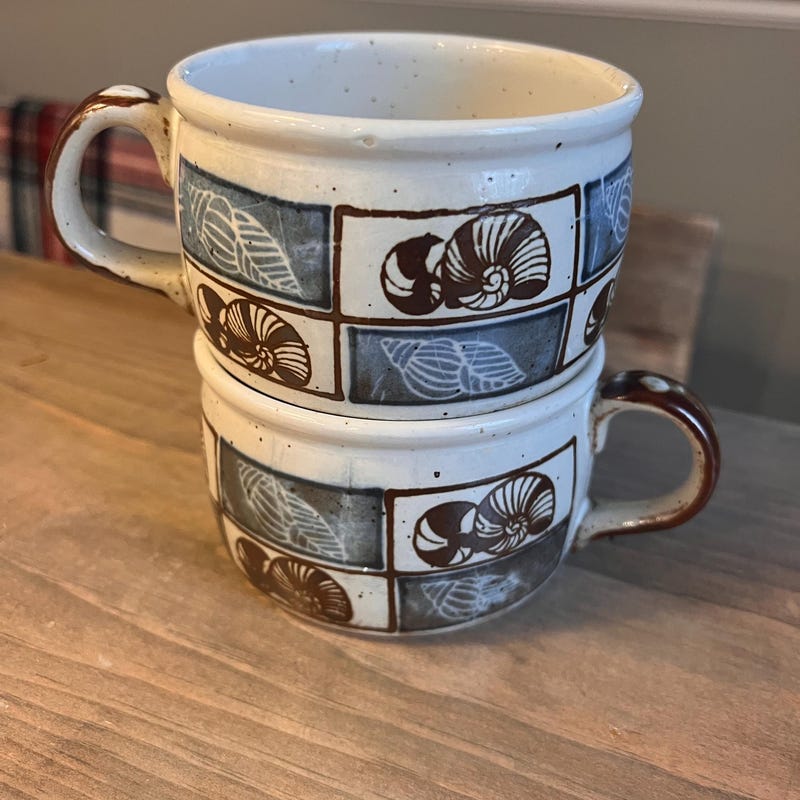 Seashell Stoneware Mug - Etsy