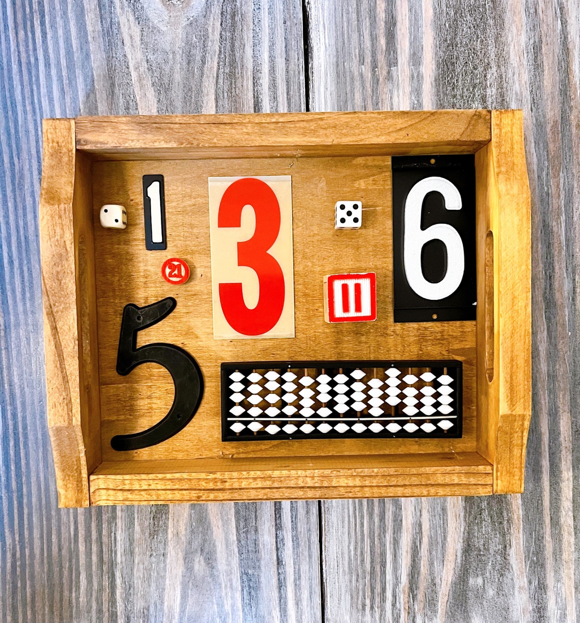 Numbers Found Objects Assembled Art Piece, Show Me the Numbers, Numbers ...