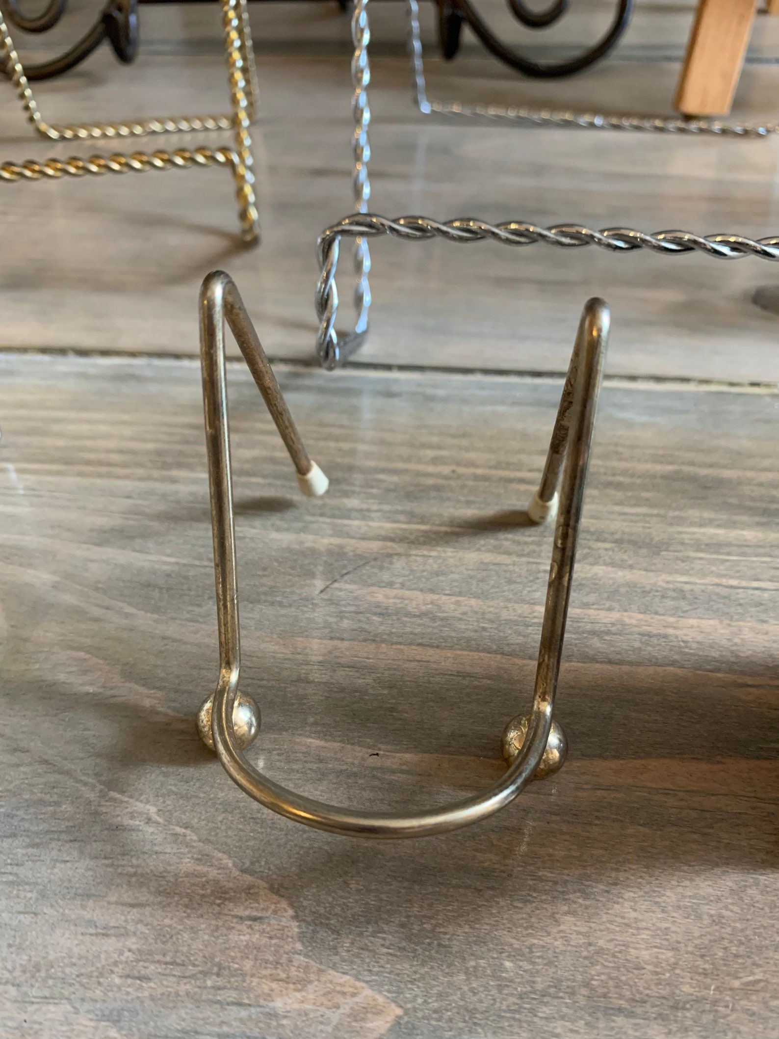 Vintage Wooden Stand Small Plate Stand Wooden Picture Stand | Etsy