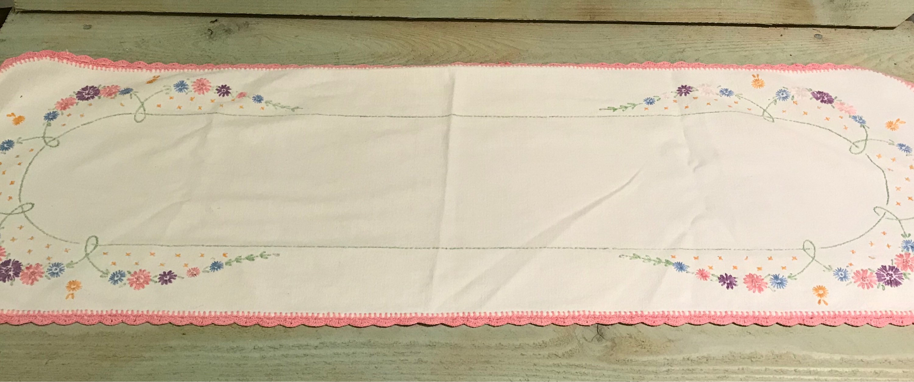 Dresser Scarf Table Runner or Dresser Scarf Hand Stitched - Etsy