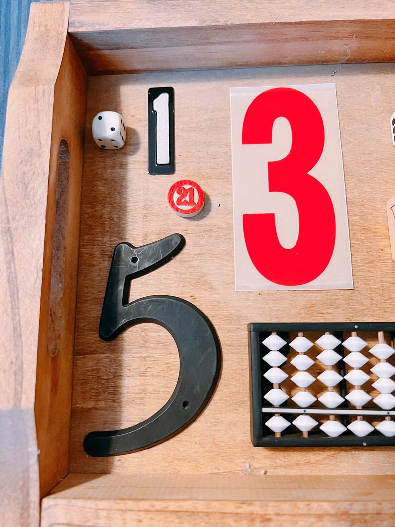 Numbers Found Objects Assembled Art Piece, Show Me the Numbers, Numbers ...