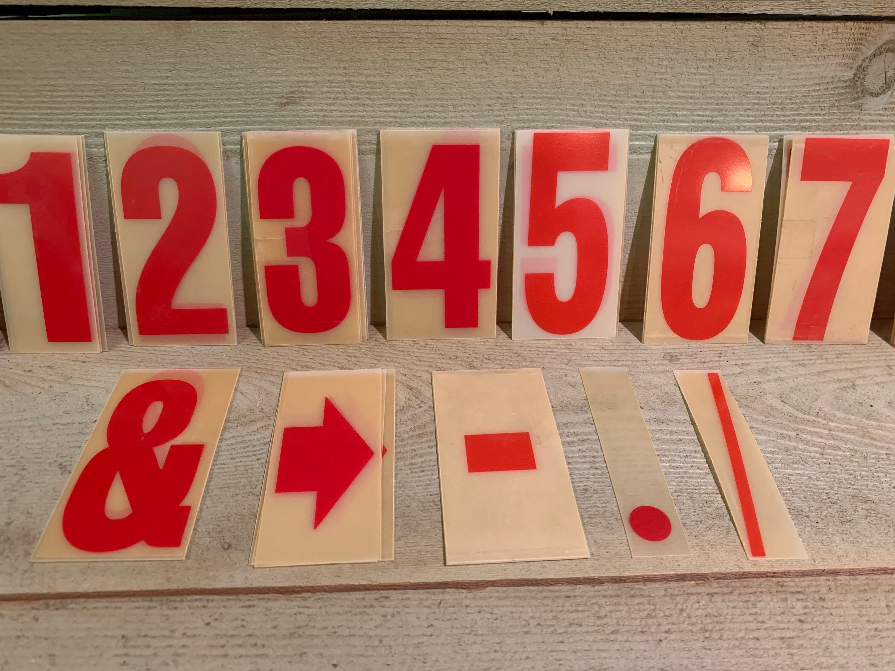 Vintage Plastic Letters for Sign Board Red Plastic Letters - Etsy