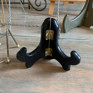 Vintage Wooden Stand Small Plate Stand Wooden Picture Stand - Etsy