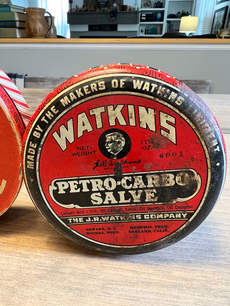 Vintage Tins Watkins Petro-carbo Salve JR Watkins Company - Etsy