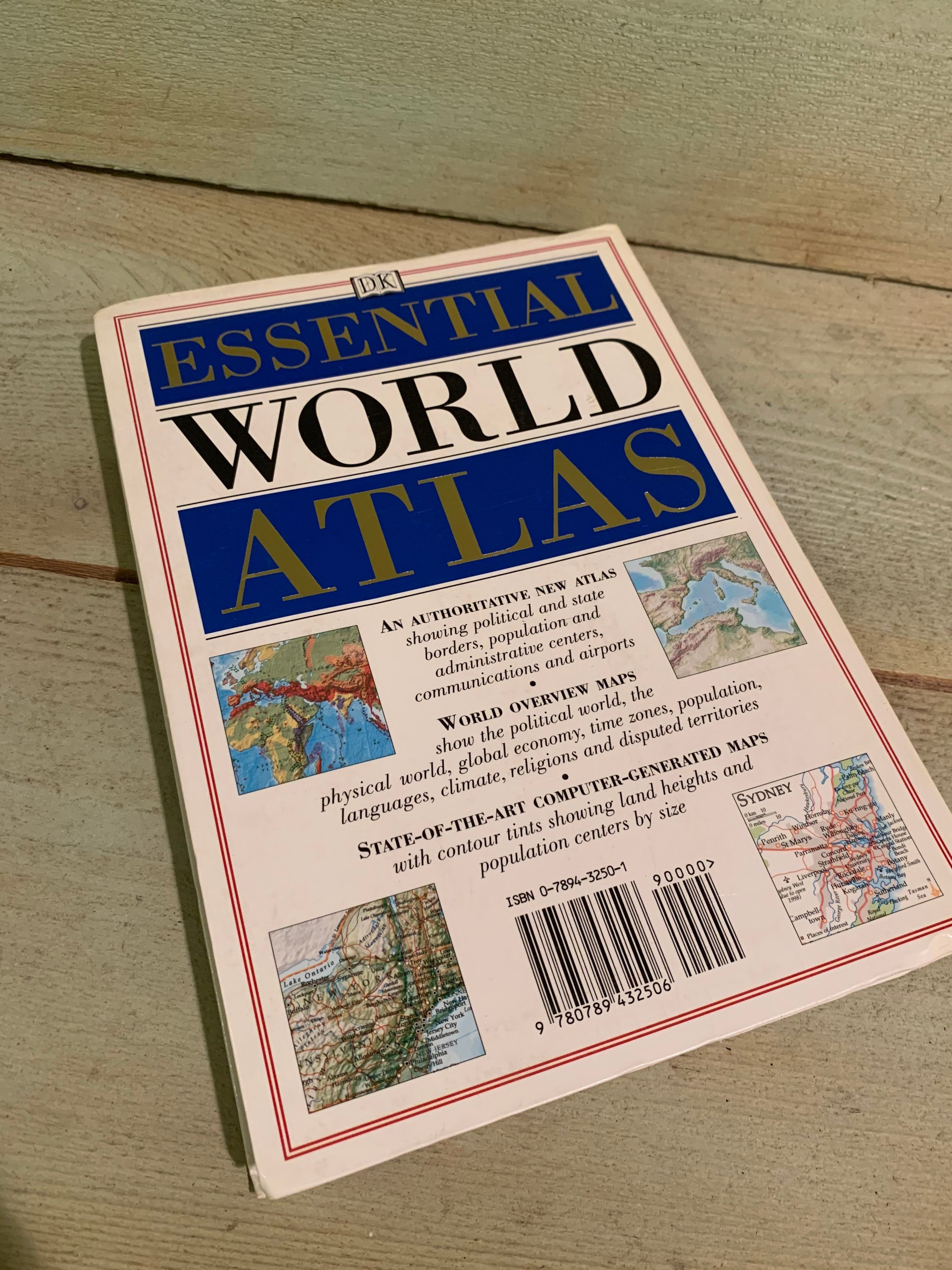 Essential World Atlas Maps, State Maps, Map Art Supply 100 Pages Full ...