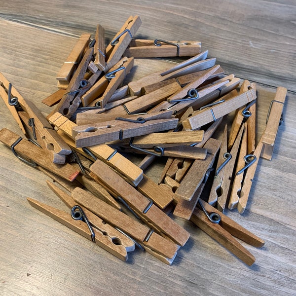 Vintage Clothes Pins - Etsy