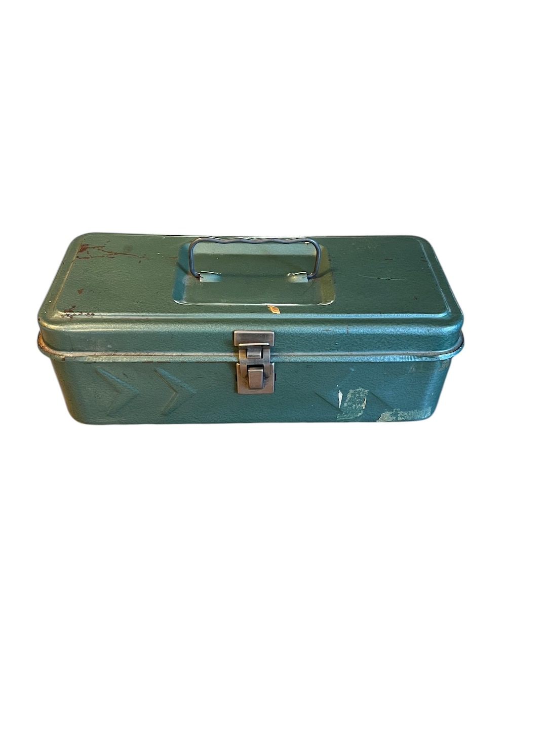 Vintage Green Metal Toolbox: Farmhouse Industrial Decor - Etsy