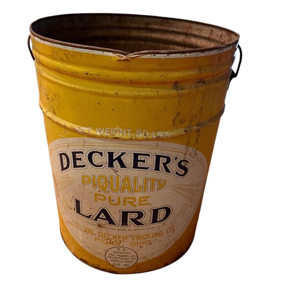 Lard Tin - Etsy