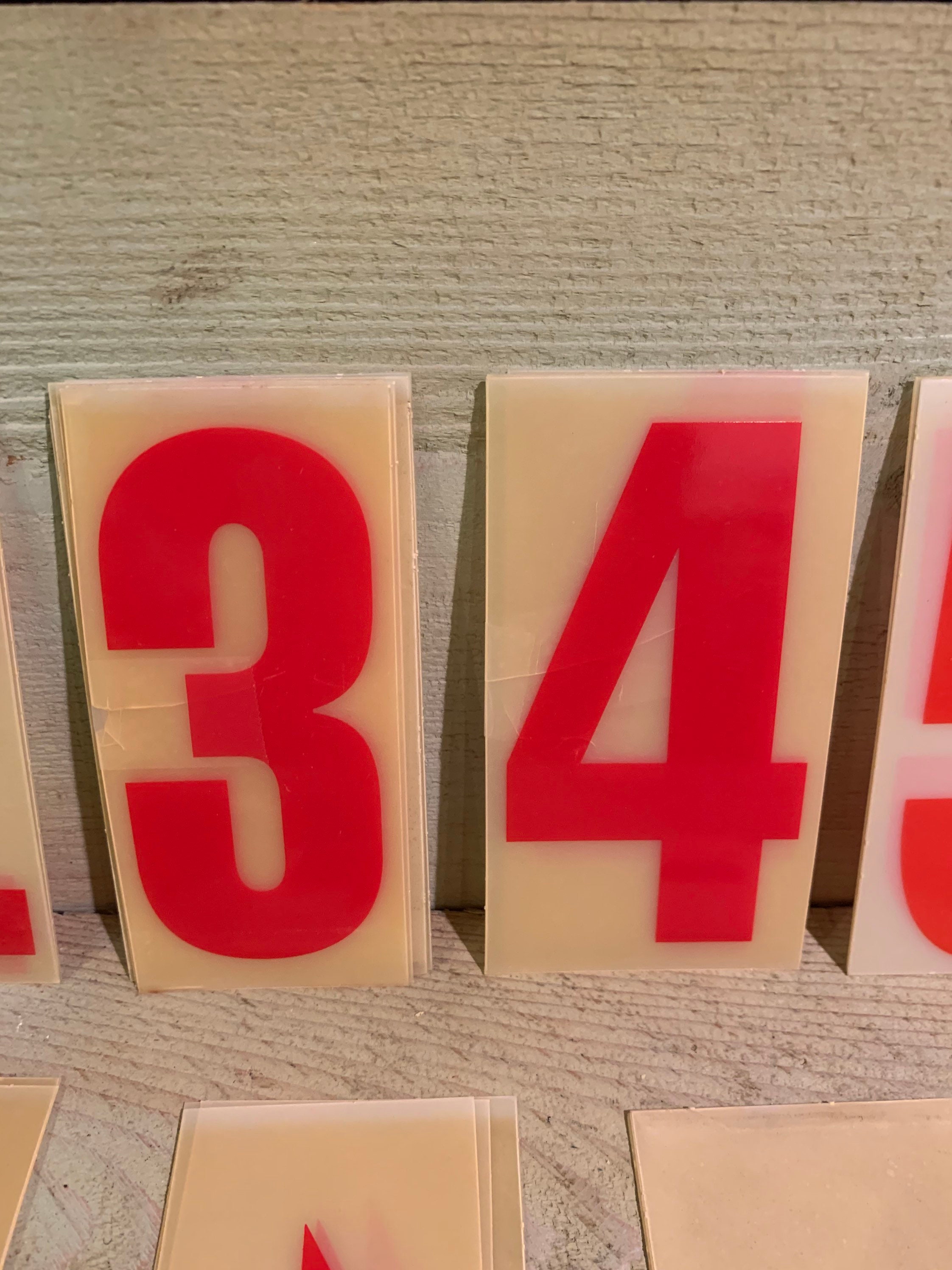 Vintage Plastic Letters for Sign Board Red Plastic Letters - Etsy