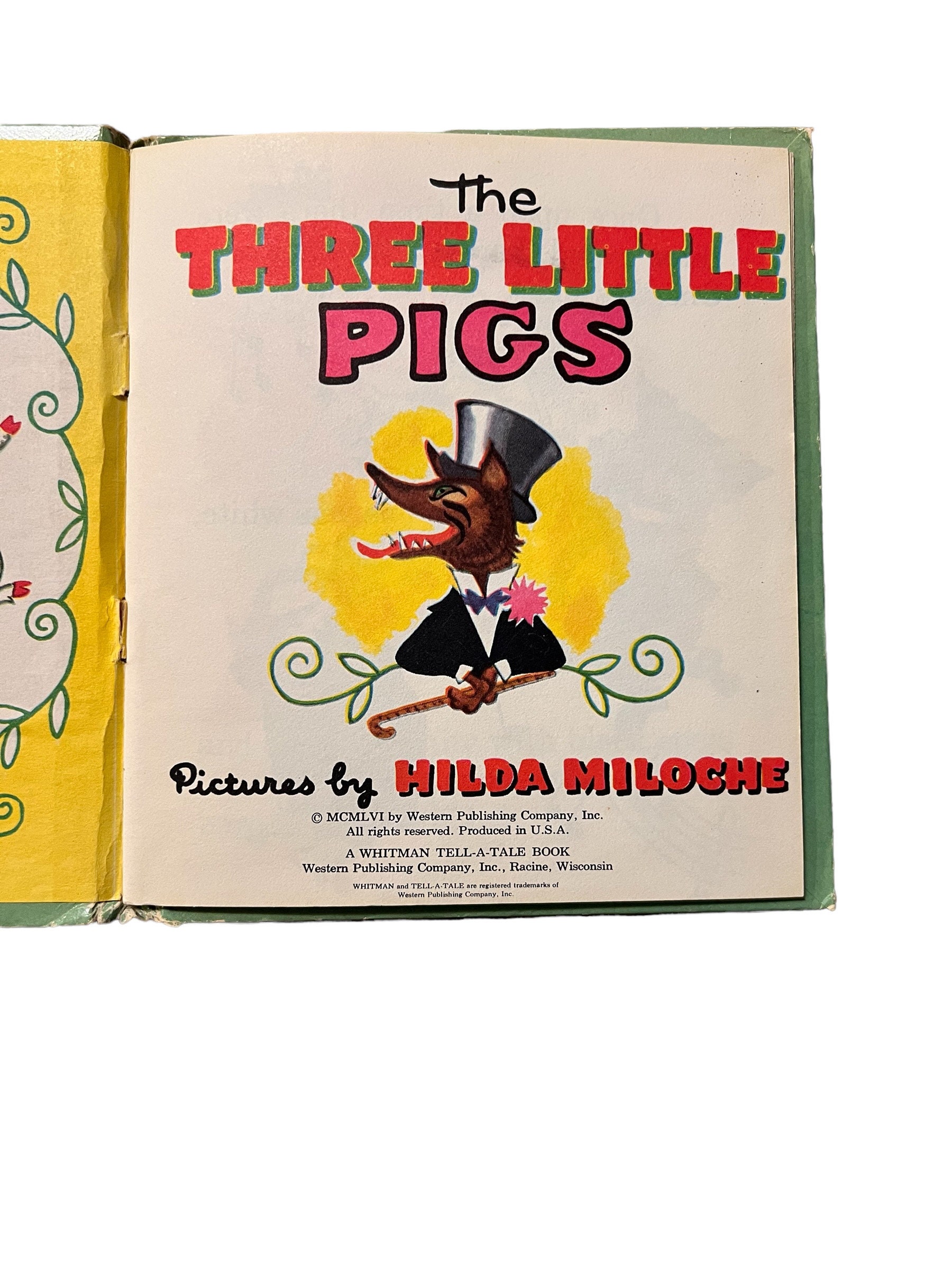 The Three Little Pigs Golden Book Copyright 1956 - Etsy