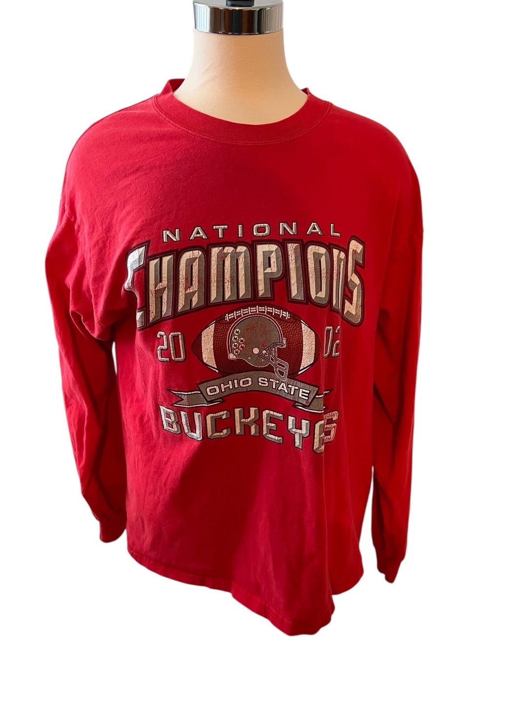 Vintage Ohio State Buckeyes Long Sleeve T-shirt, 2002 National ...